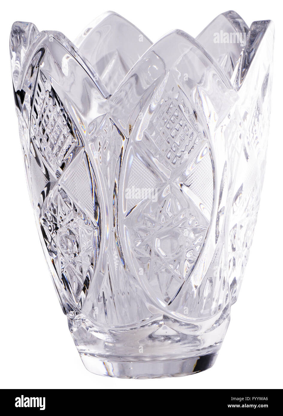 Cut glass vase Cut Out Stock Images & Pictures - Alamy
