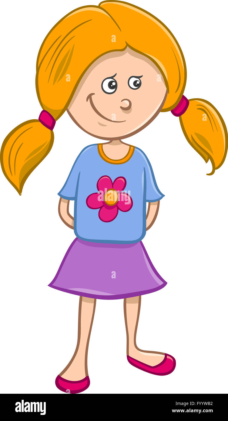 Girl Cartoon High Resolution Stock Photography and Images - Alamy