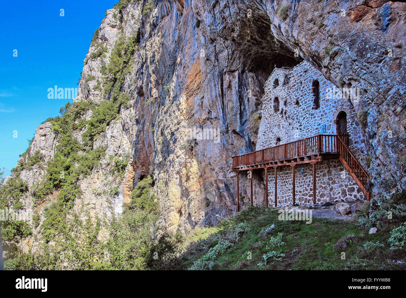 Church of Agia Ierousalim in Amfiklia, Greece. This church is rumored to have been built in the ...