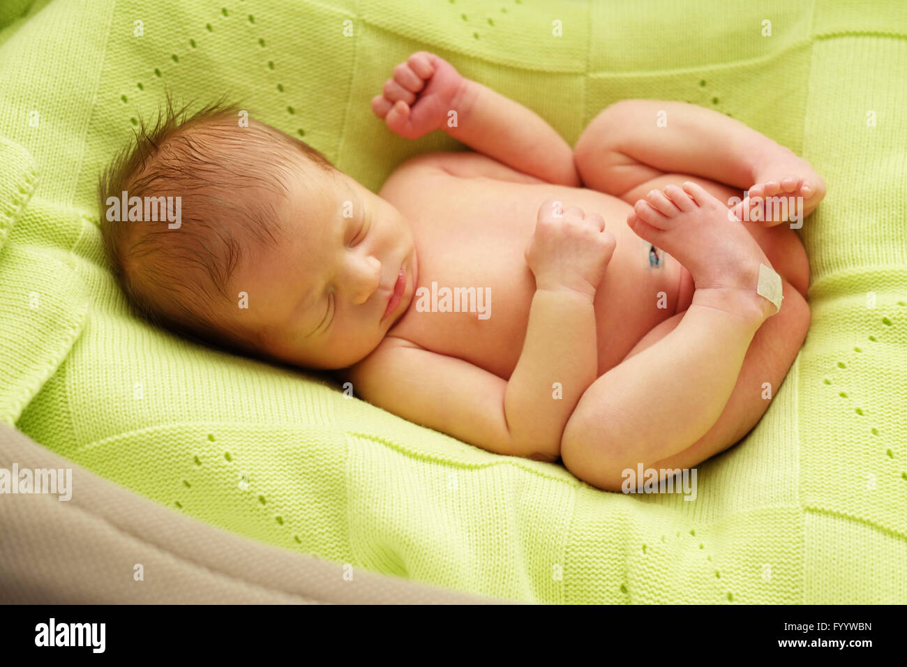 One week old newborn baby Stock Photo - Alamy