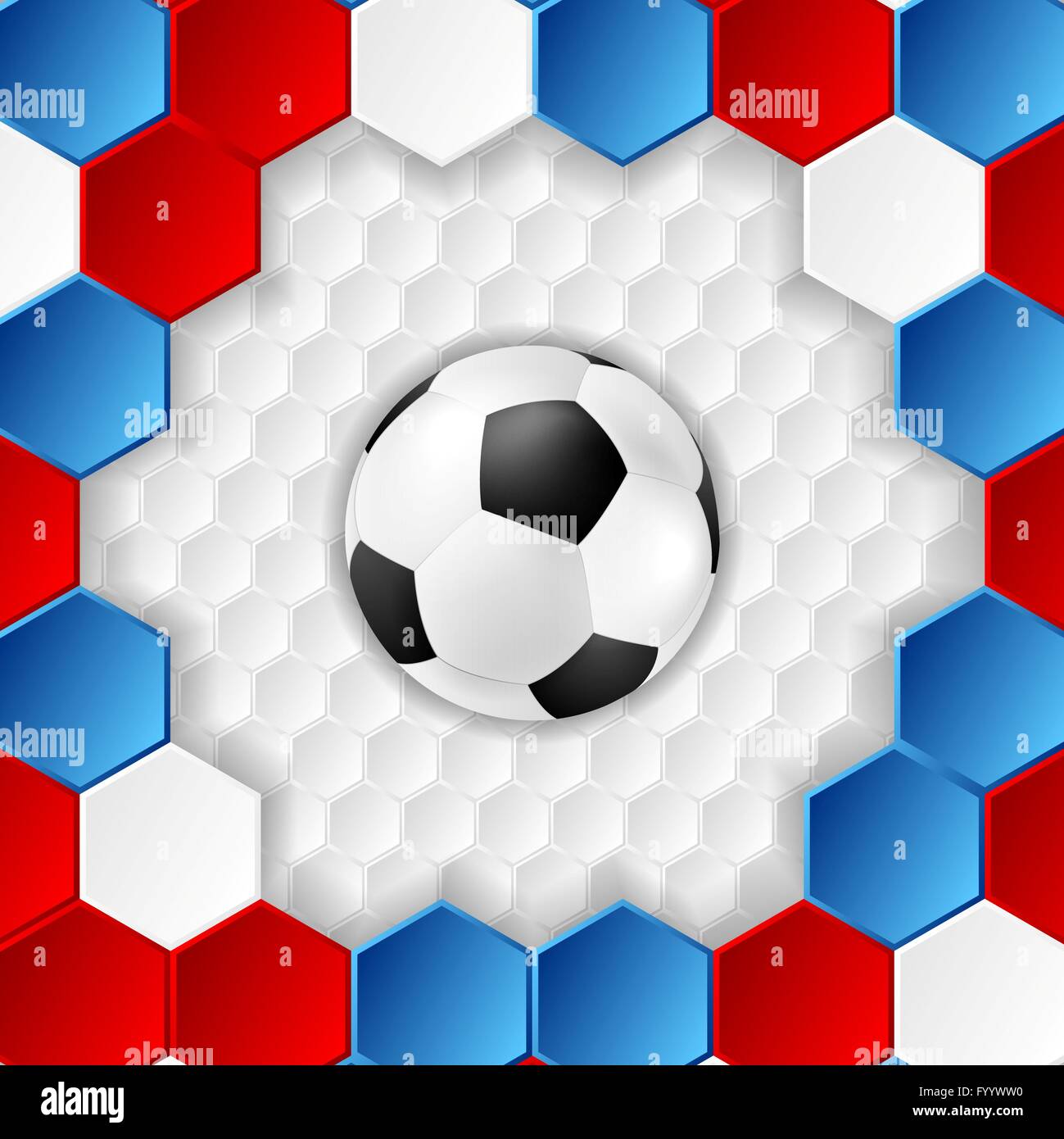Bright soccer background with ball. French colors Stock Photo - Alamy