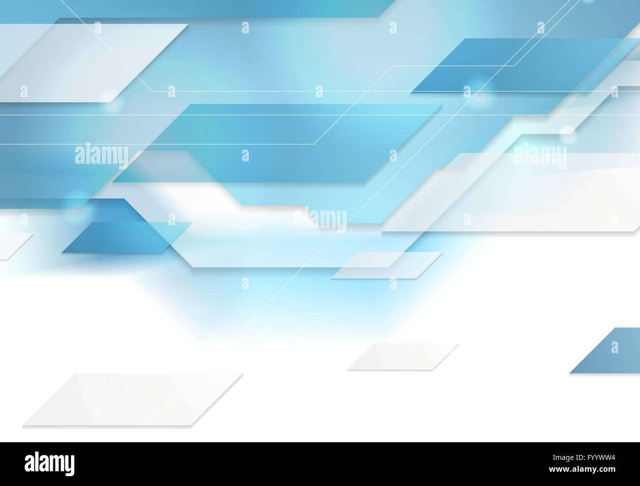 Bright blue tech corporate geometric background Stock Photo - Alamy