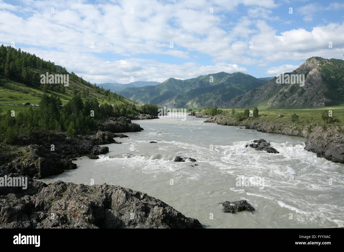 Altai region Russia mountain landscapes Stock Photo - Alamy