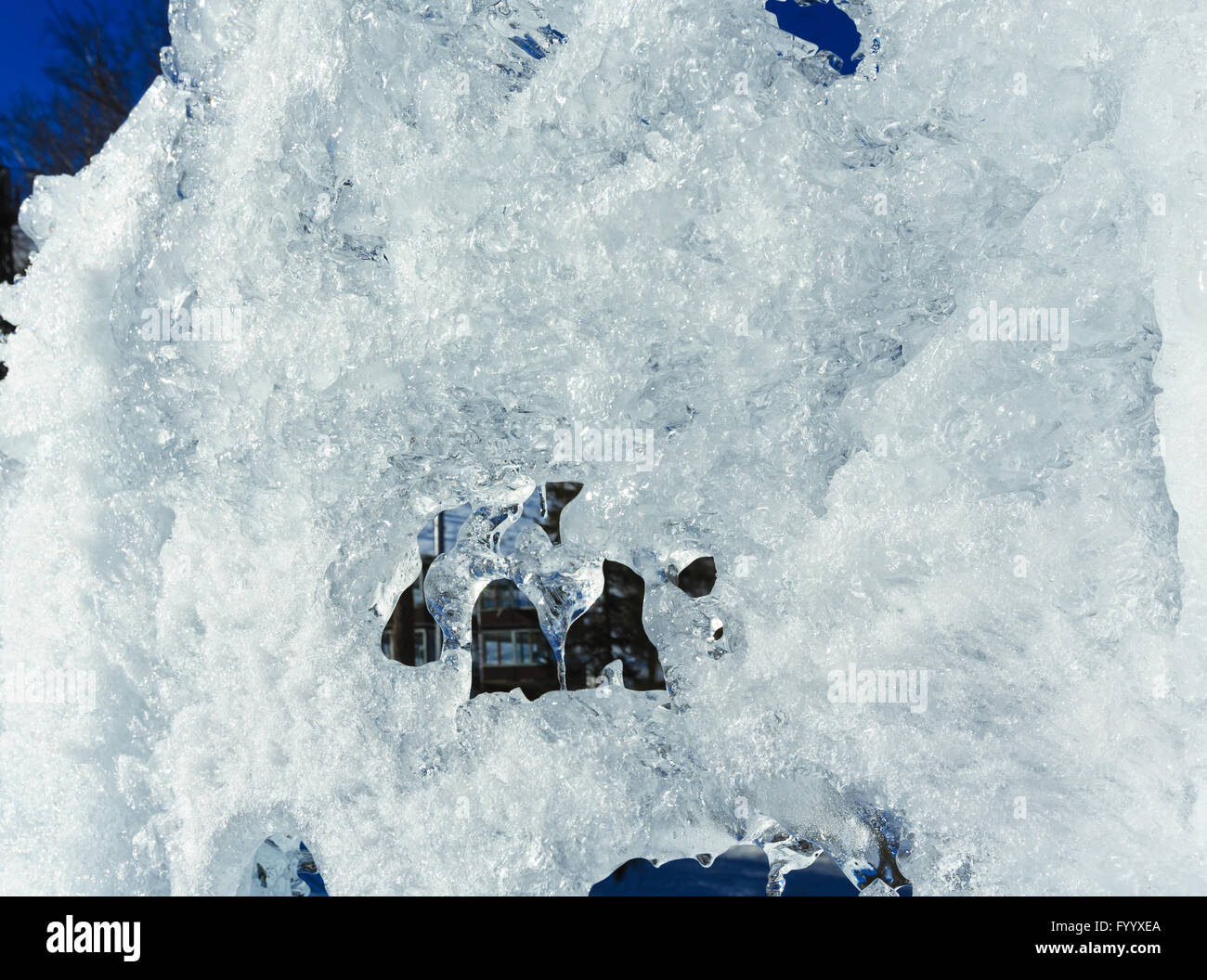 The melting of the ice figure Stock Photo - Alamy