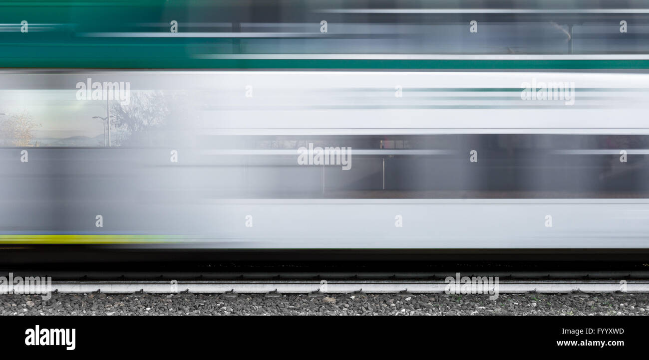 Train moving fast side hi-res stock photography and images - Alamy