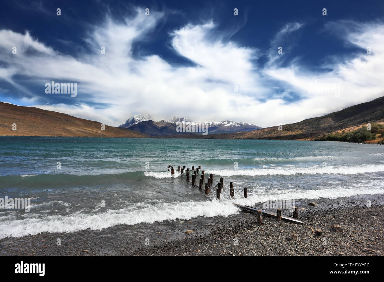Crazy wind Patagonia Stock Photo - Alamy
