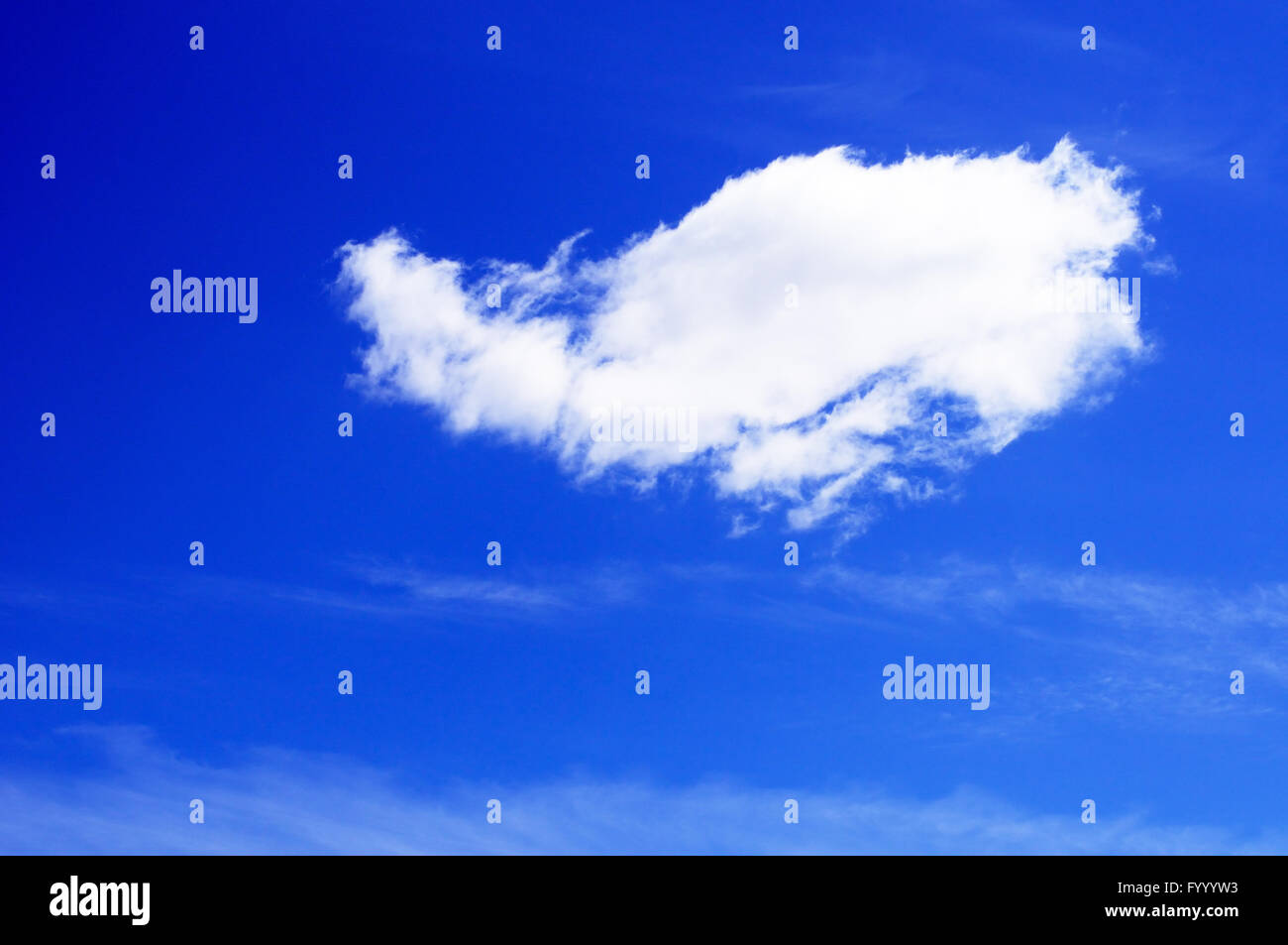 Lonely cloud on deep hi-res stock photography and images - Alamy