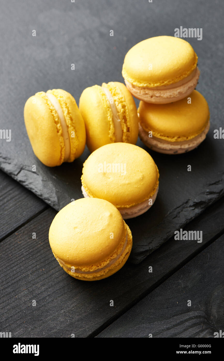French delicious dessert macaroons Stock Photo - Alamy