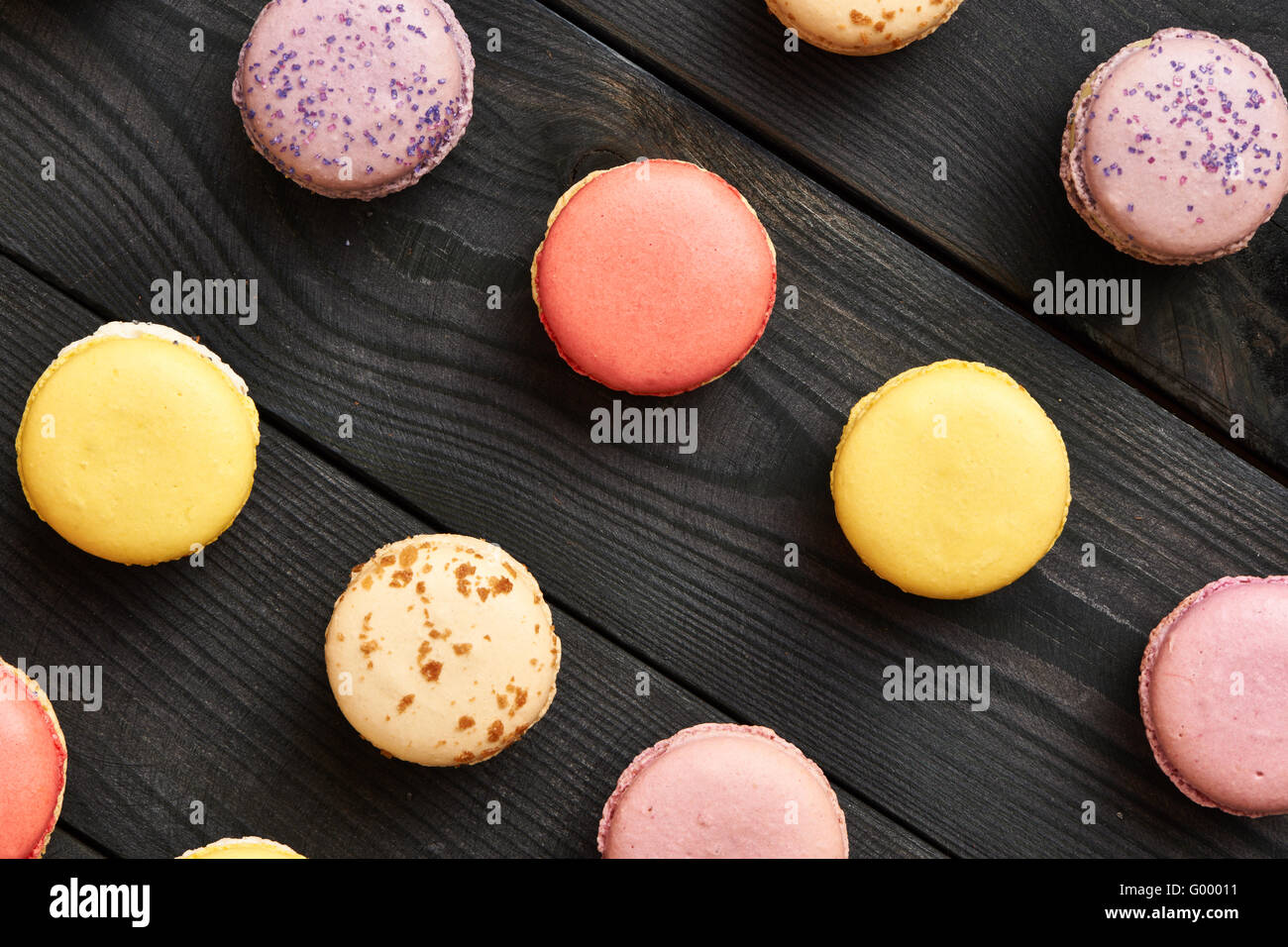 French delicious dessert macaroons Stock Photo - Alamy