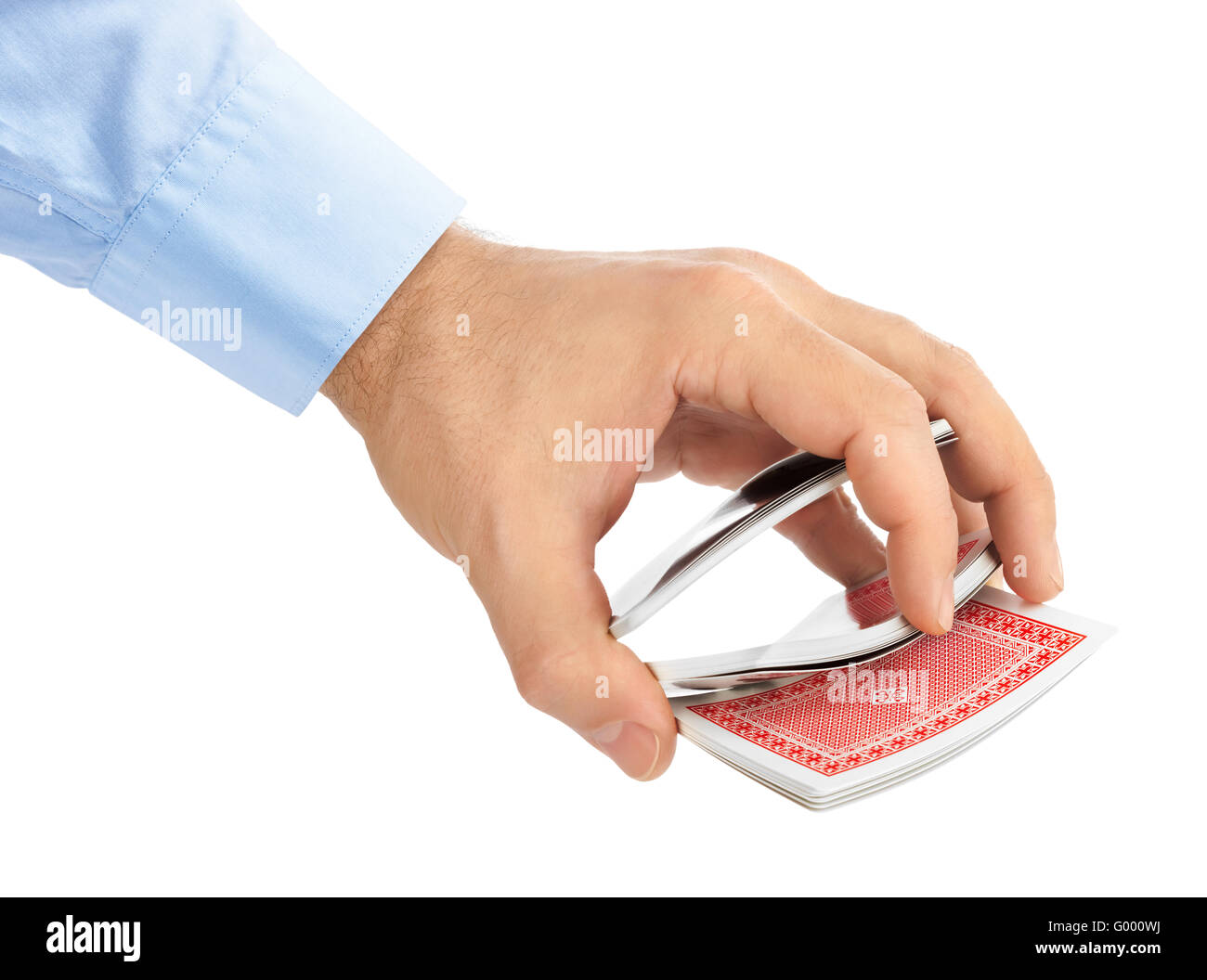 Hand and playing cards Stock Photo - Alamy