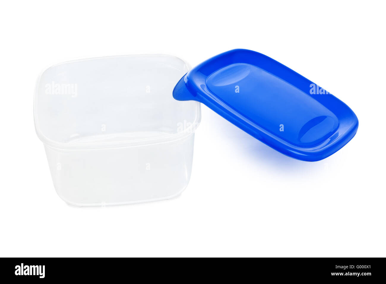 Blue plastic square box Cut Out Stock Images & Pictures - Alamy