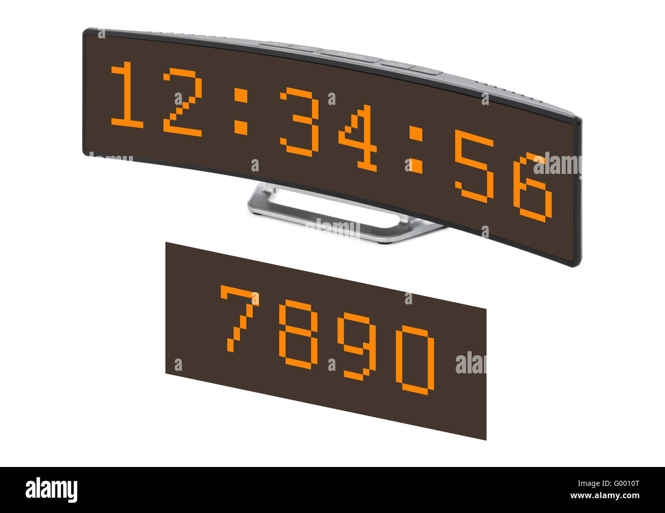 White digital clock red led hi-res stock photography and images - Alamy