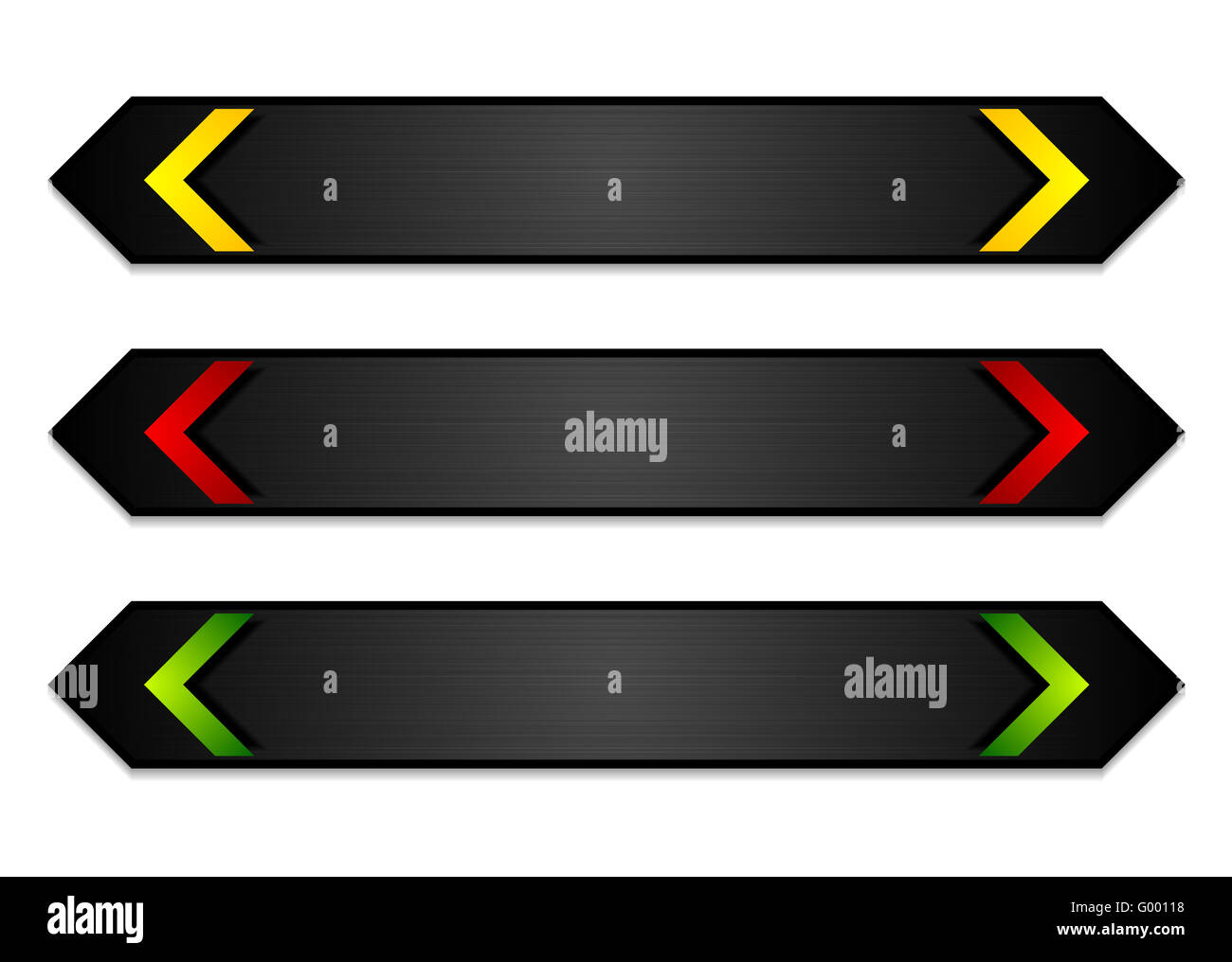 Tech corporate banners with bright arrows Stock Photo - Alamy