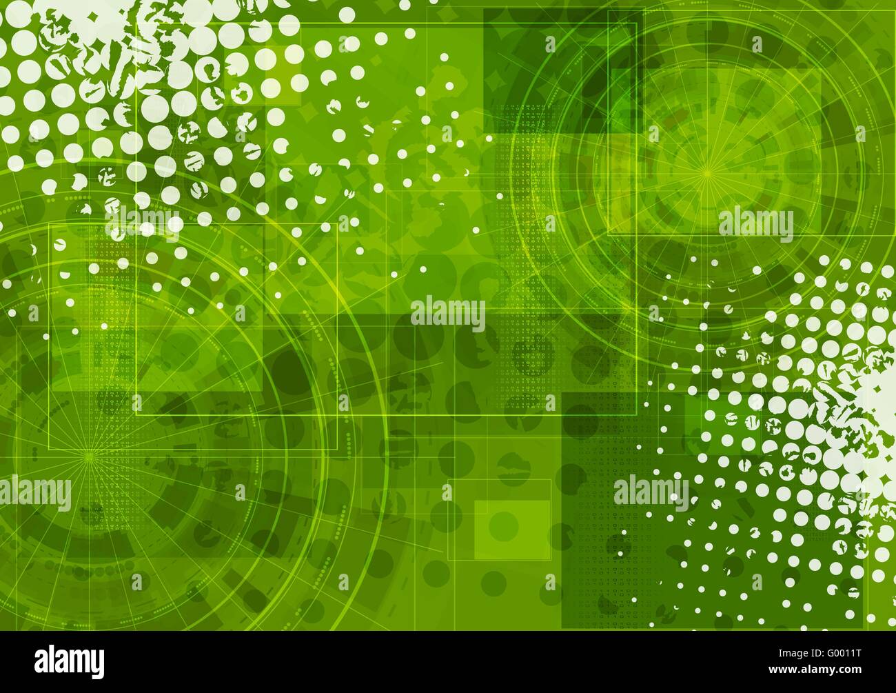 Bright green grunge tech background Stock Photo - Alamy