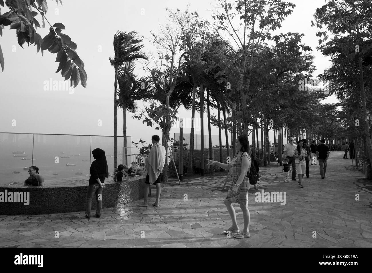 Business roof garden Black and White Stock Photos & Images - Alamy