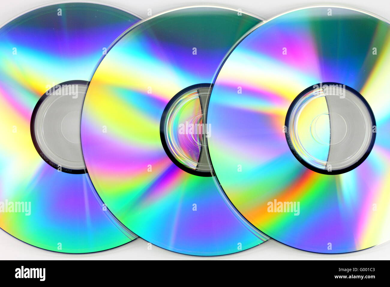 Close up of CDs on white background Stock Photo - Alamy