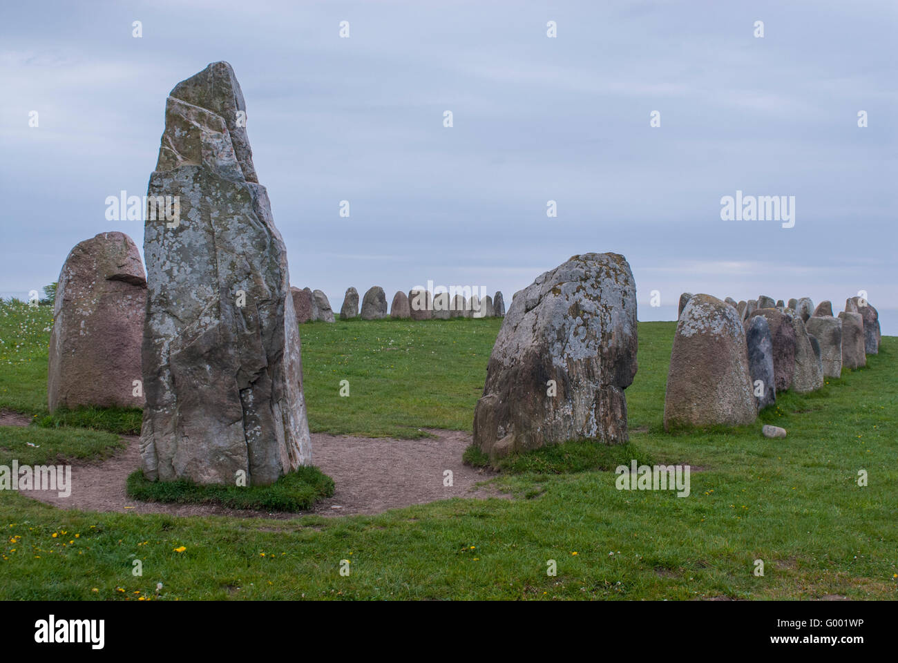 Ales ales megalithic stone oval hi-res stock photography and images - Alamy