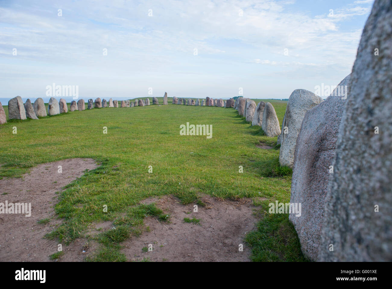 Ales ales megalithic stone oval hi-res stock photography and images - Alamy