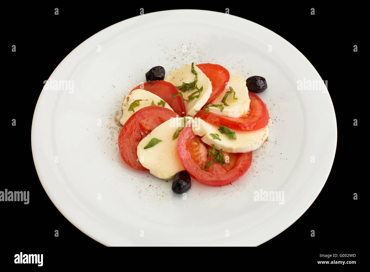 Delicious caprese salad Stock Photo - Alamy