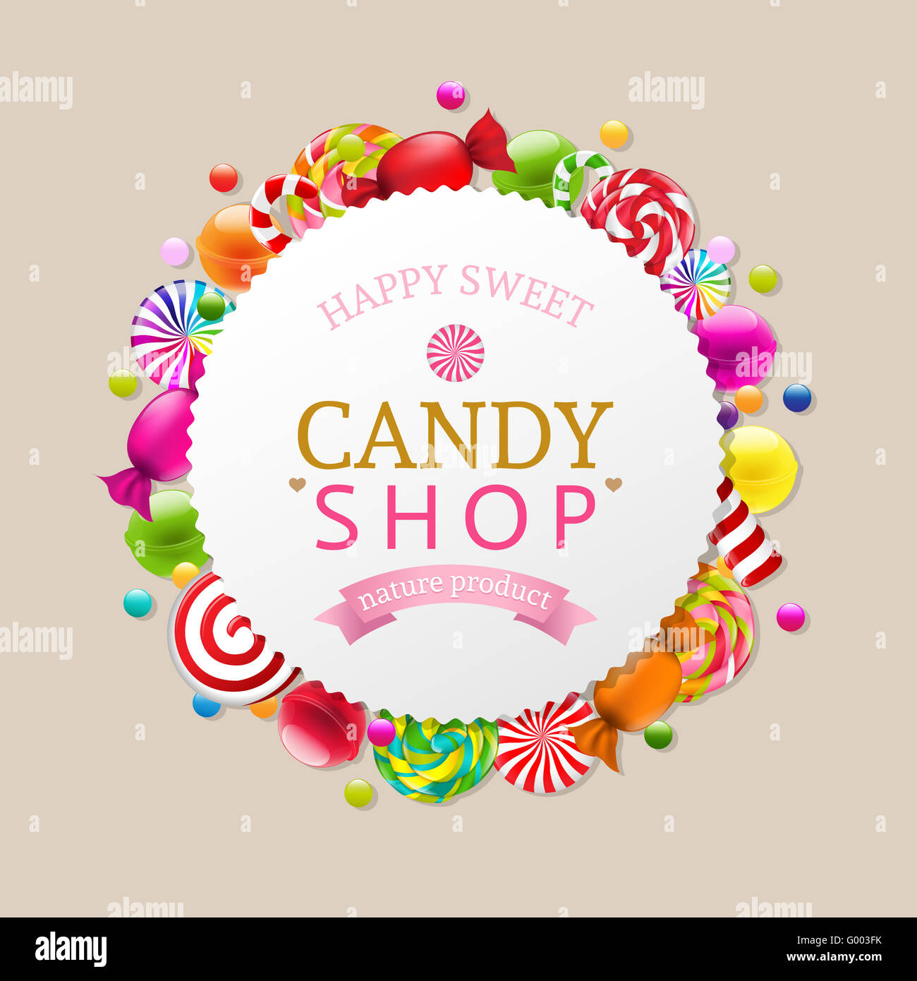 Candy shop poster hi-res stock photography and images - Alamy