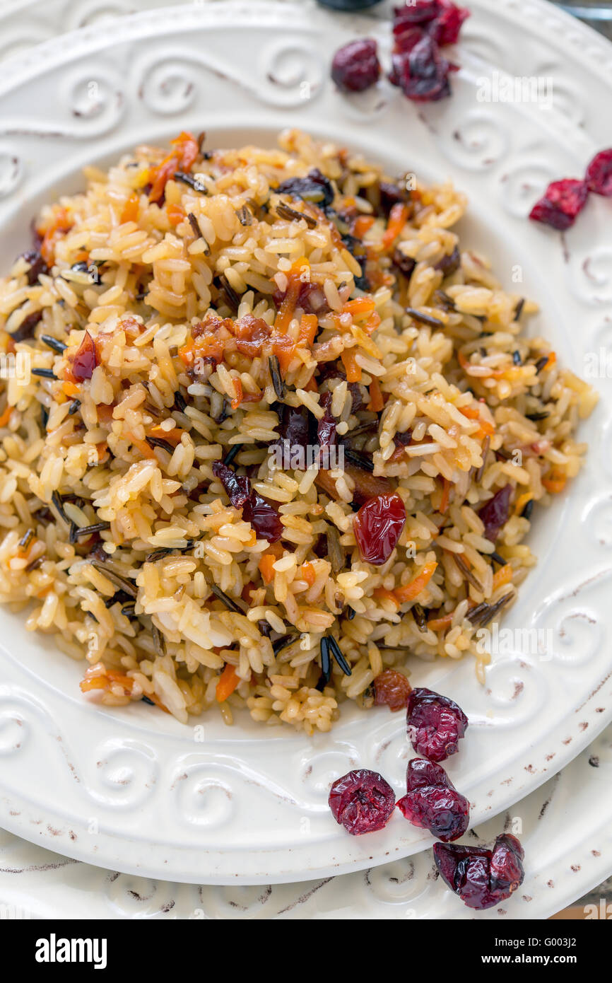 Fruit pilaf close-up Stock Photo - Alamy