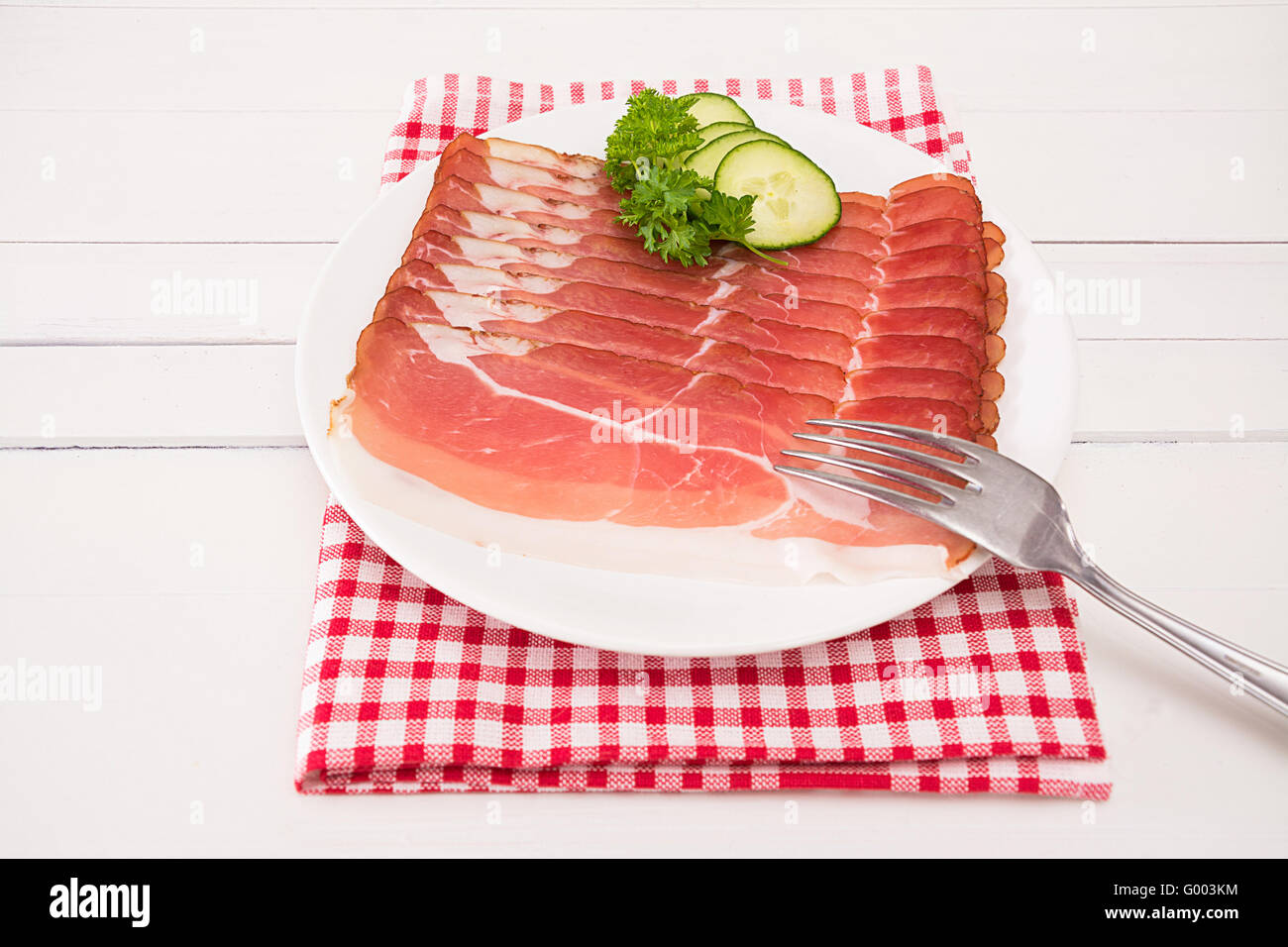 Cut ham hi-res stock photography and images - Alamy