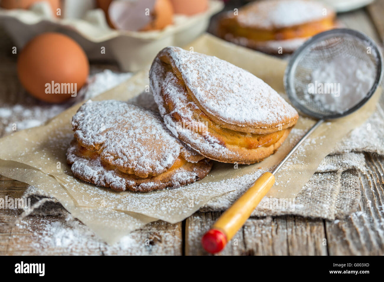 Patties with curd close up Stock Photo - Alamy