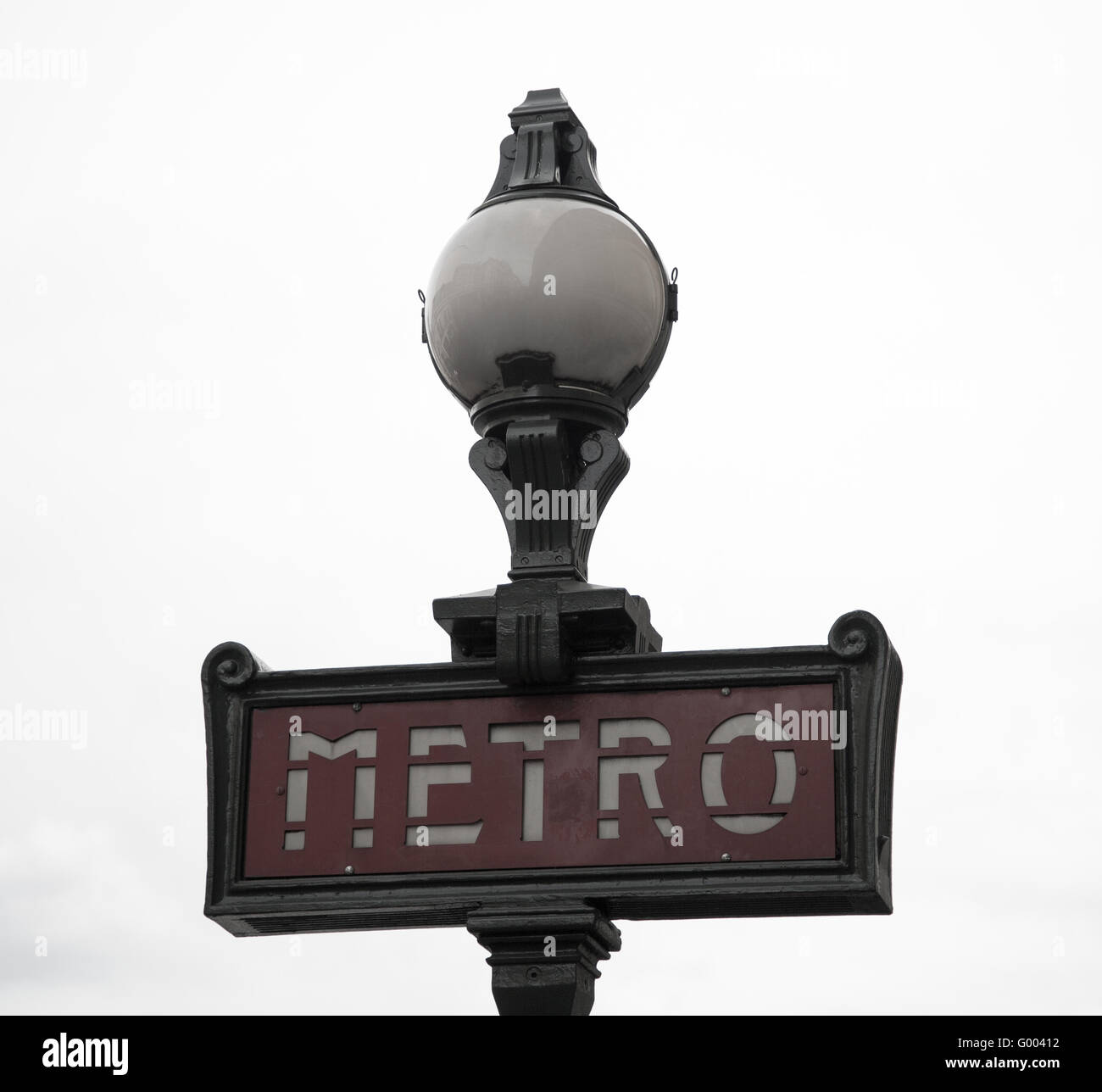 Paris Metro Sign Stock Photo - Alamy