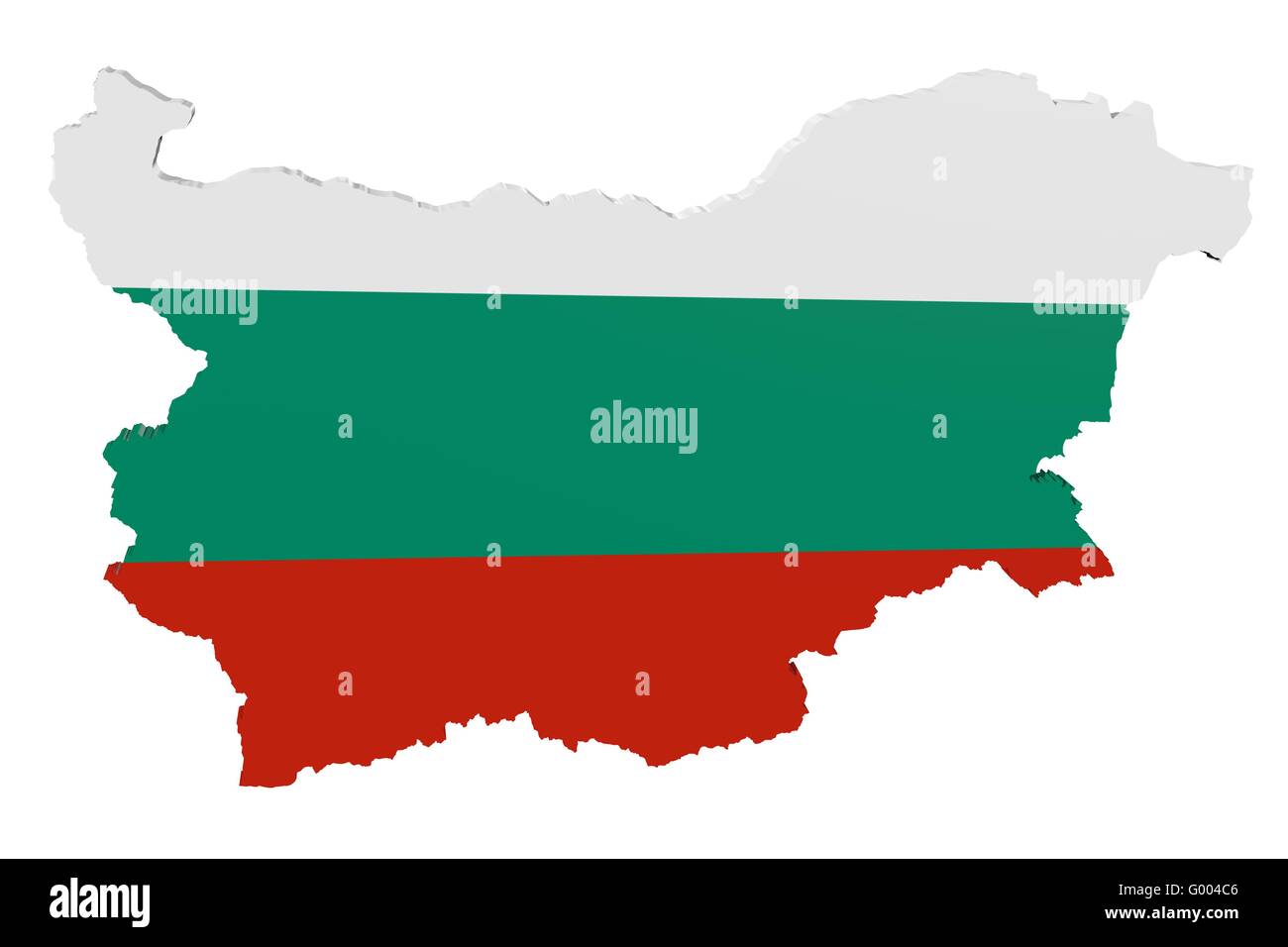 Bulgarian Flag Map Stock Photo - Alamy