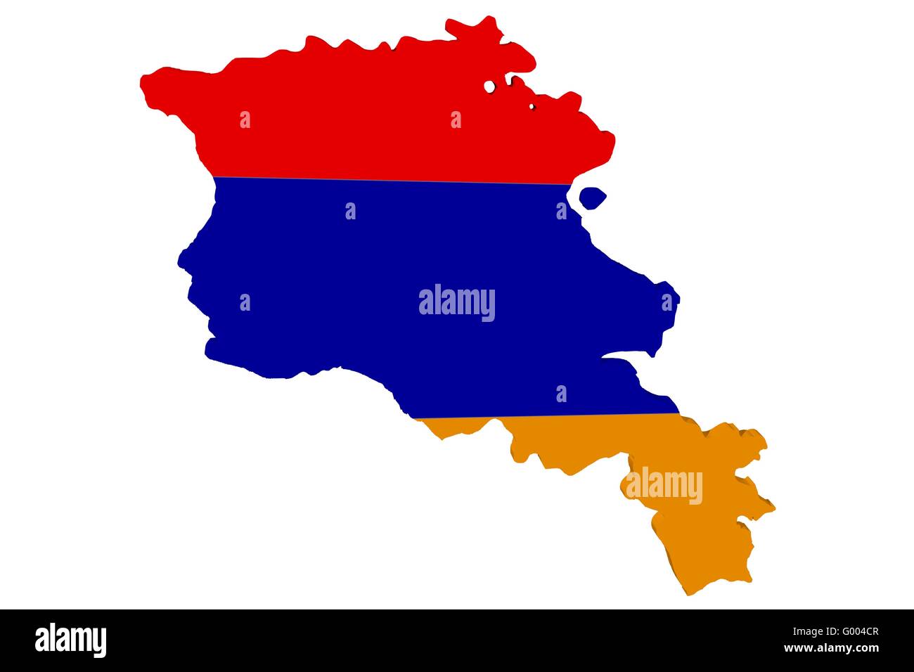 Armenian Flag Map Stock Photo - Alamy