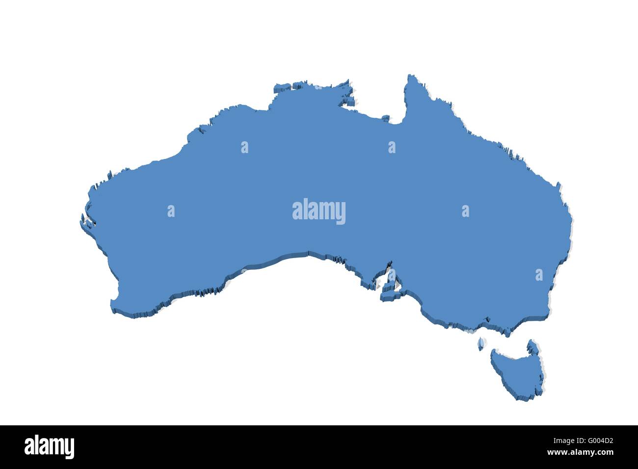Australia map Cut Out Stock Images & Pictures - Alamy