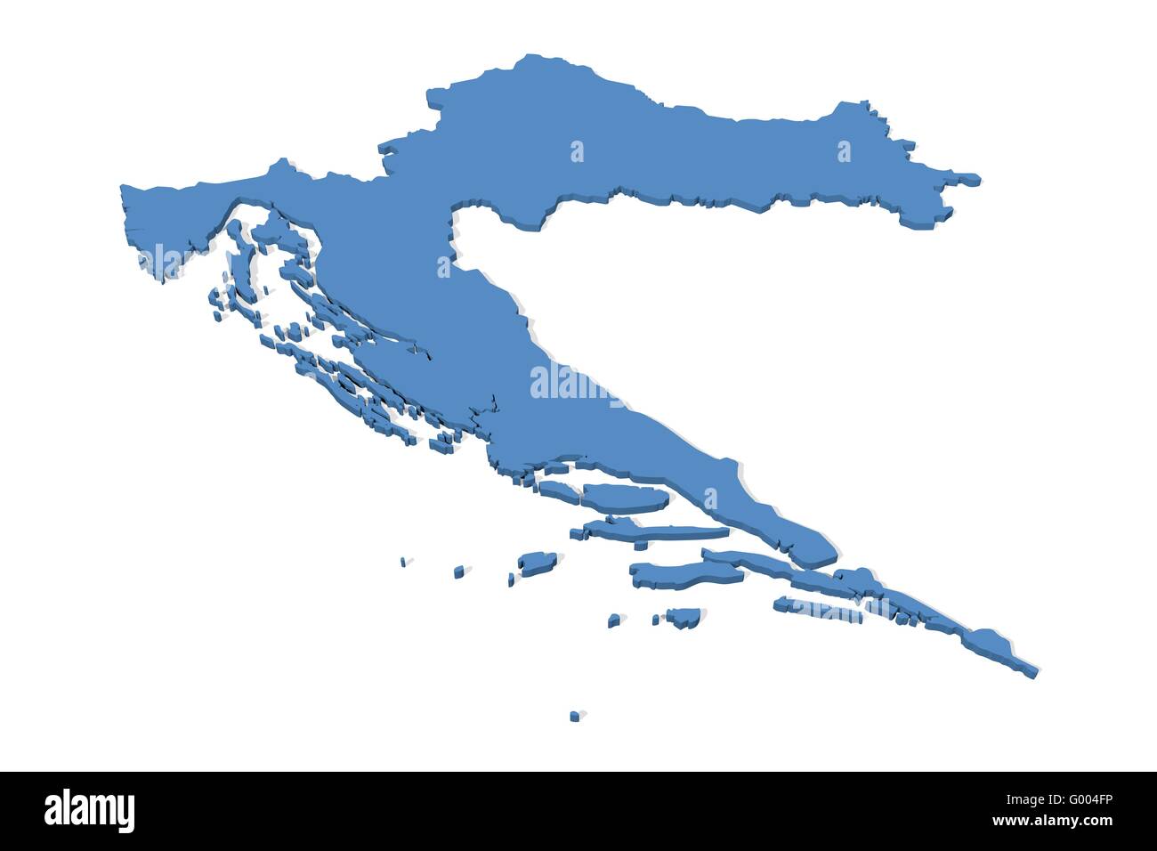 Croatia map hi-res stock photography and images - Alamy