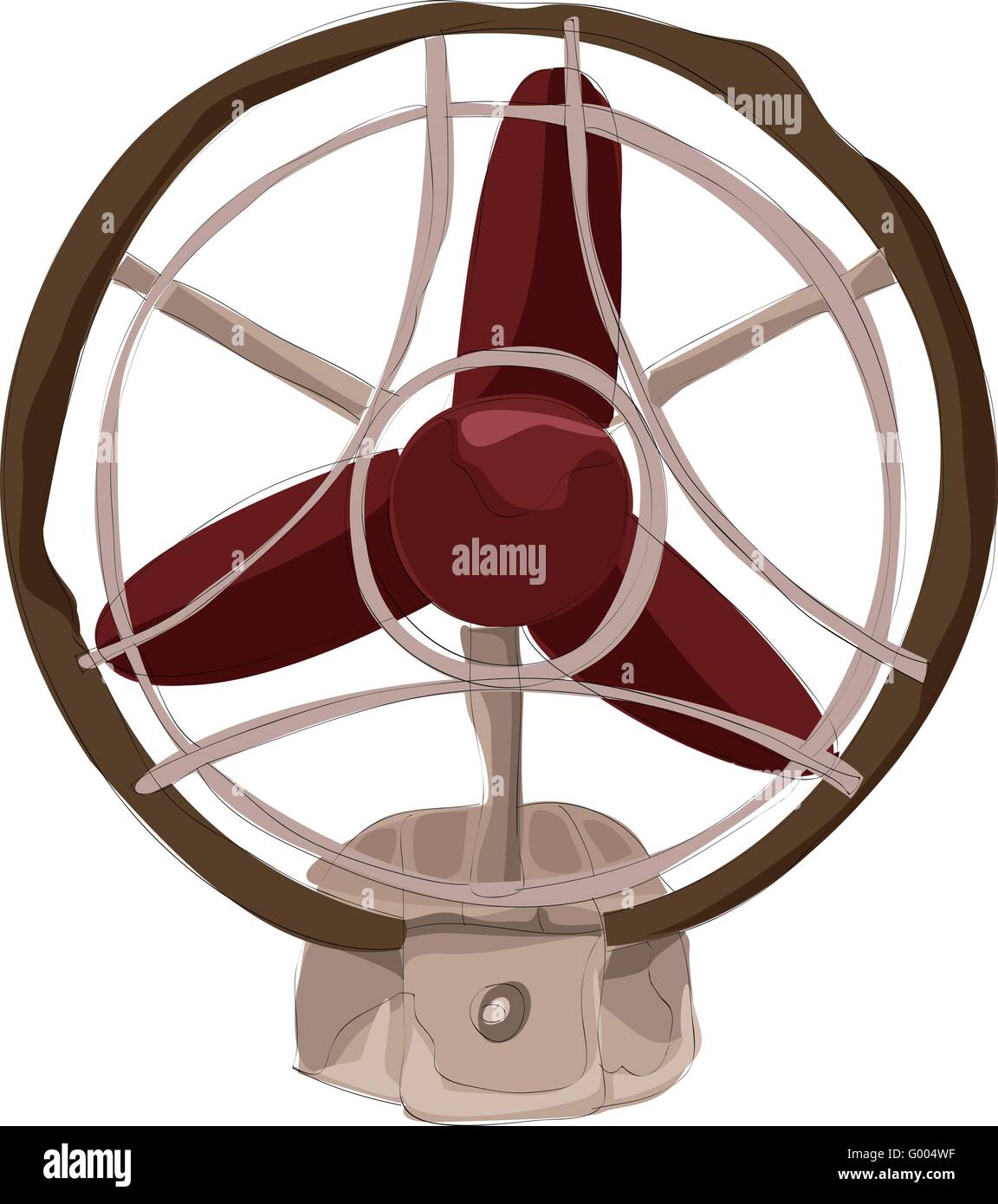 Vintage fan Stock Vector Images - Alamy