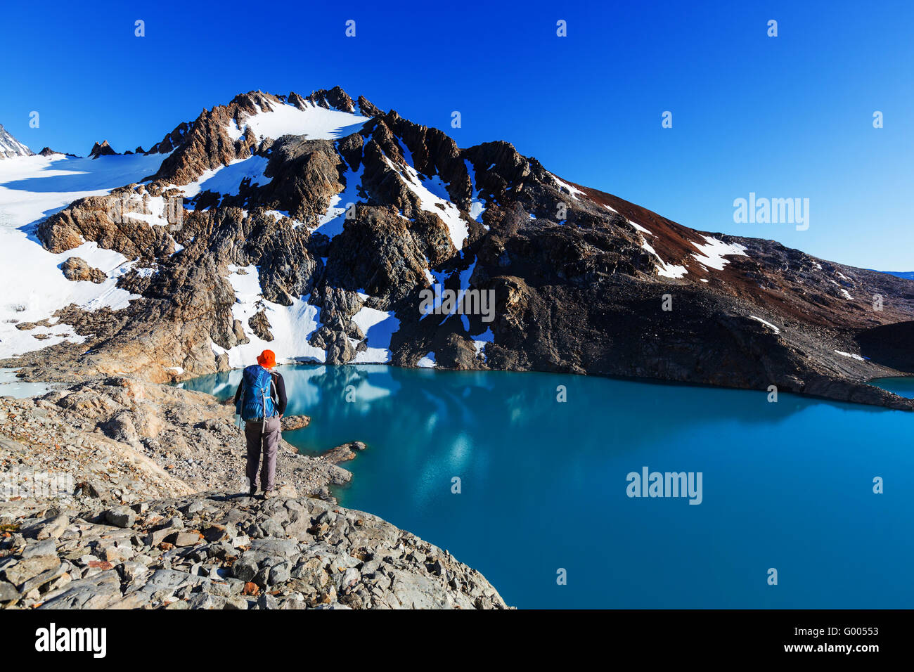 Hike in Patagonia Stock Photo - Alamy
