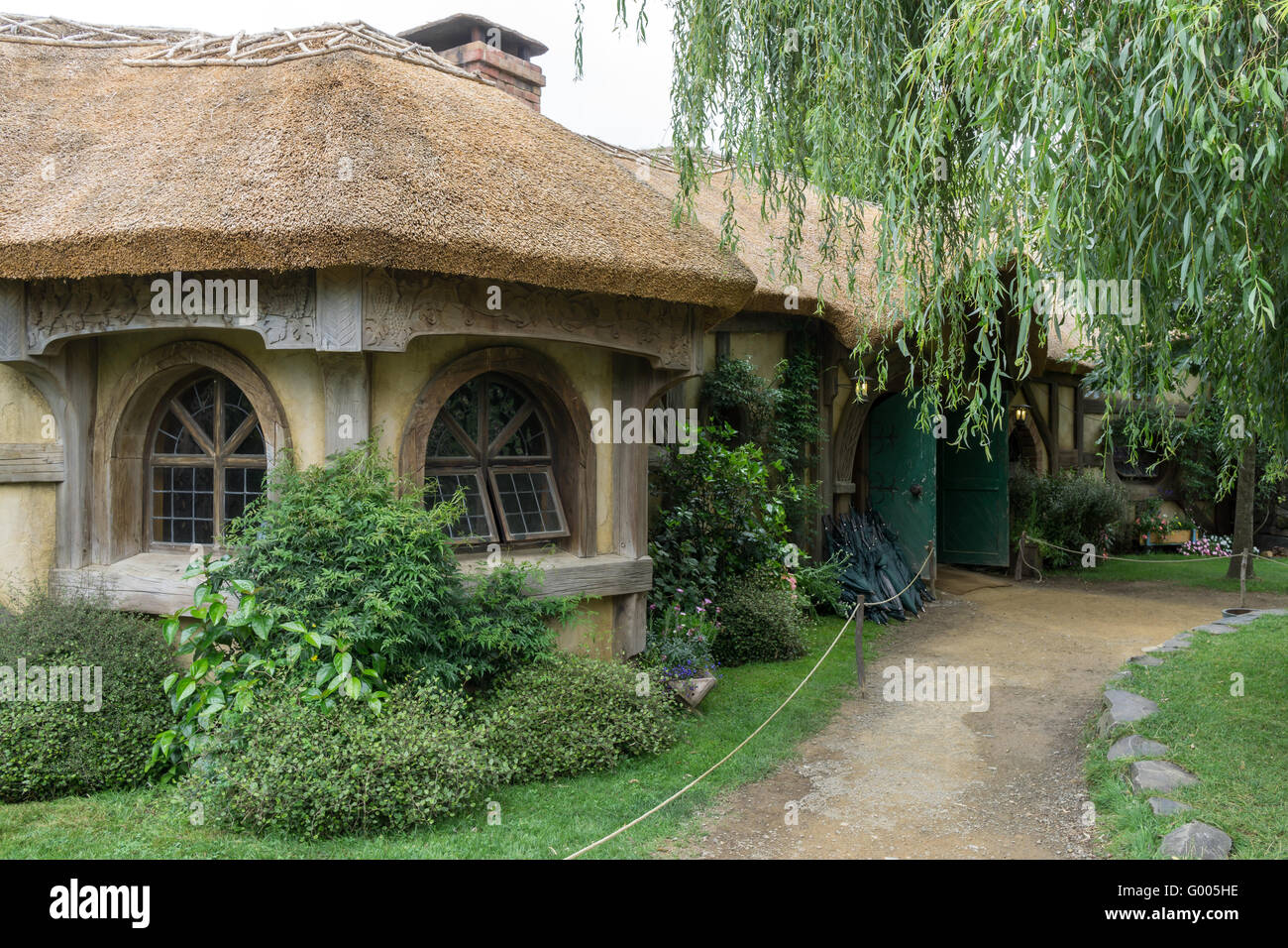 hobbiton green dragon Stock Photo - Alamy