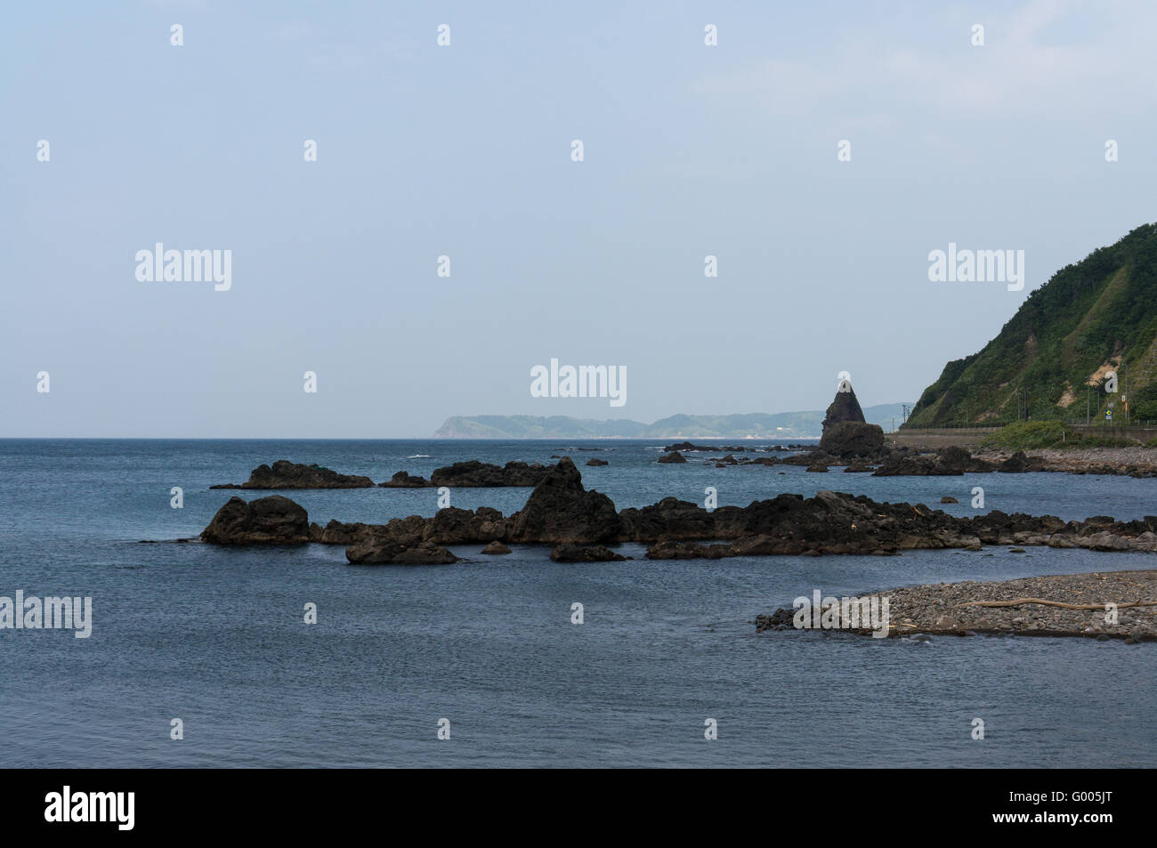 Shakotan peninsula tetrapod Stock Photo - Alamy