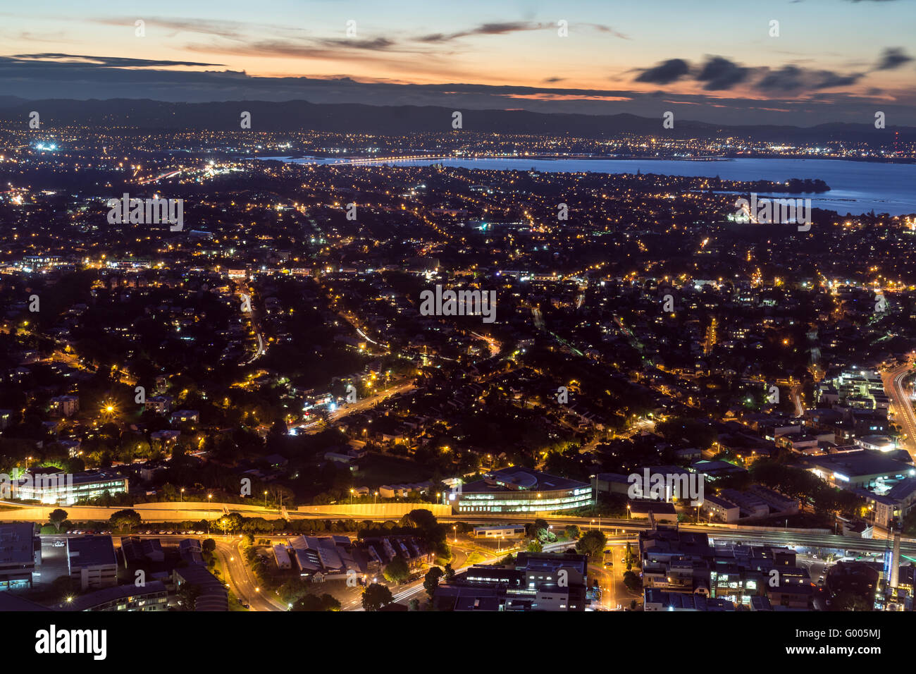 auckland night view Stock Photo - Alamy