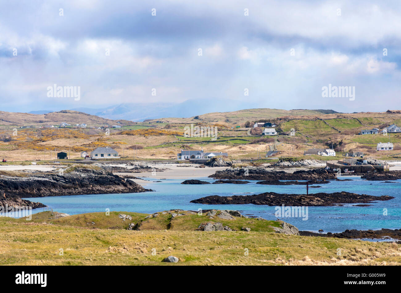 Rosbeg, County Donegal, Ireland . A small fishing village on the ...