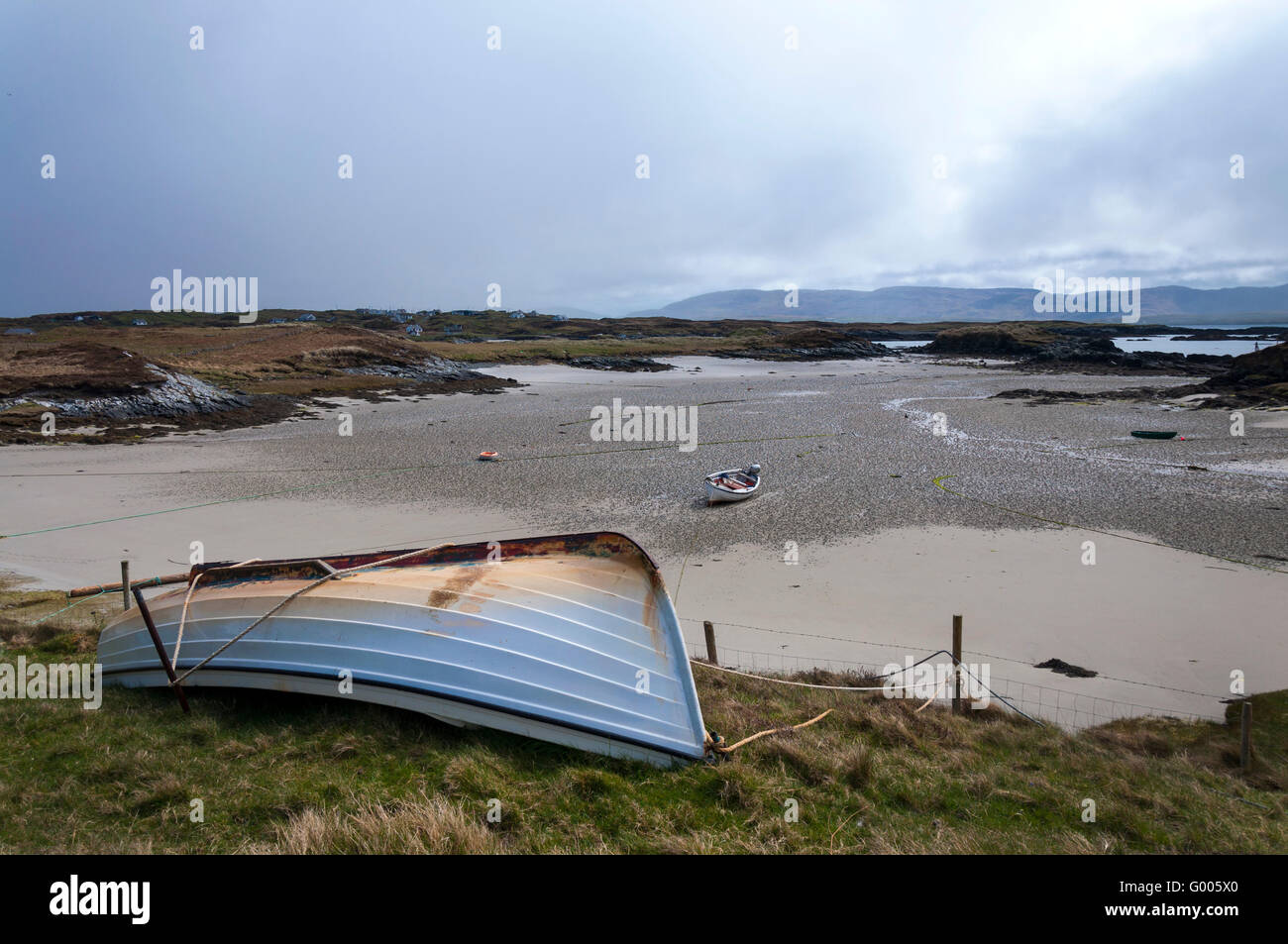 Rosbeg, County Donegal, Ireland . A small fishing village on the ...