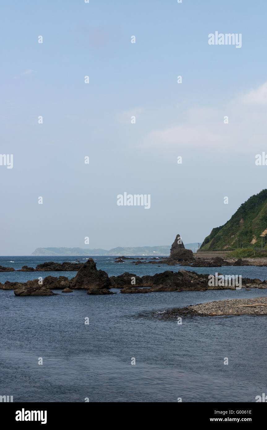 Shakotan peninsula tetrapod Stock Photo - Alamy