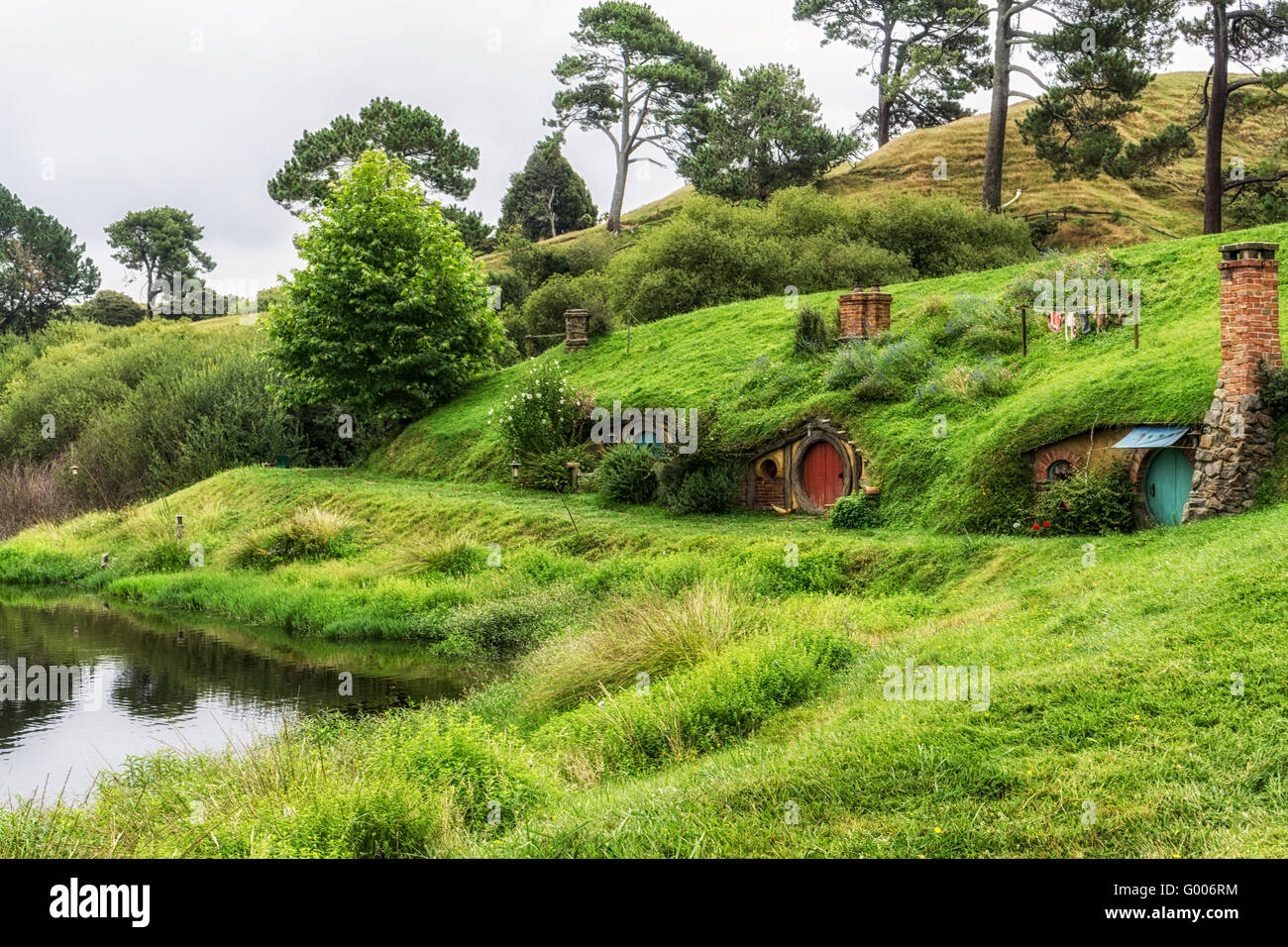 hobbiton movie set Stock Photo - Alamy