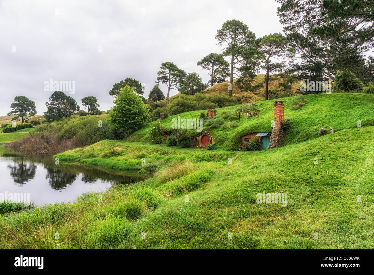 hobbiton movie set Stock Photo - Alamy