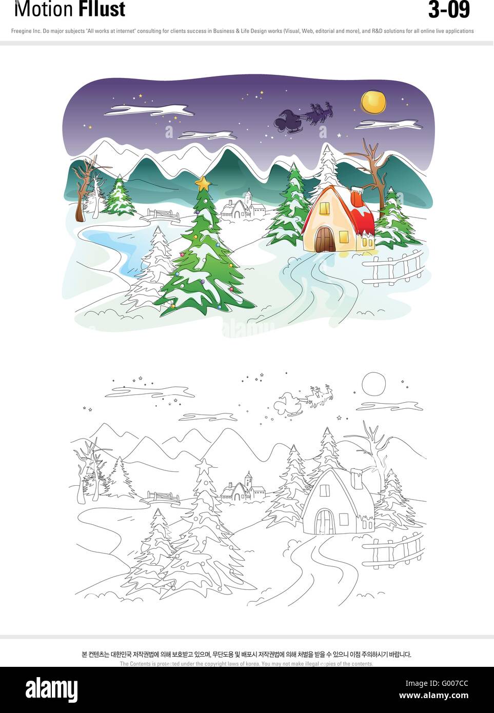Motion winter scenery Stock Vector Images - Alamy