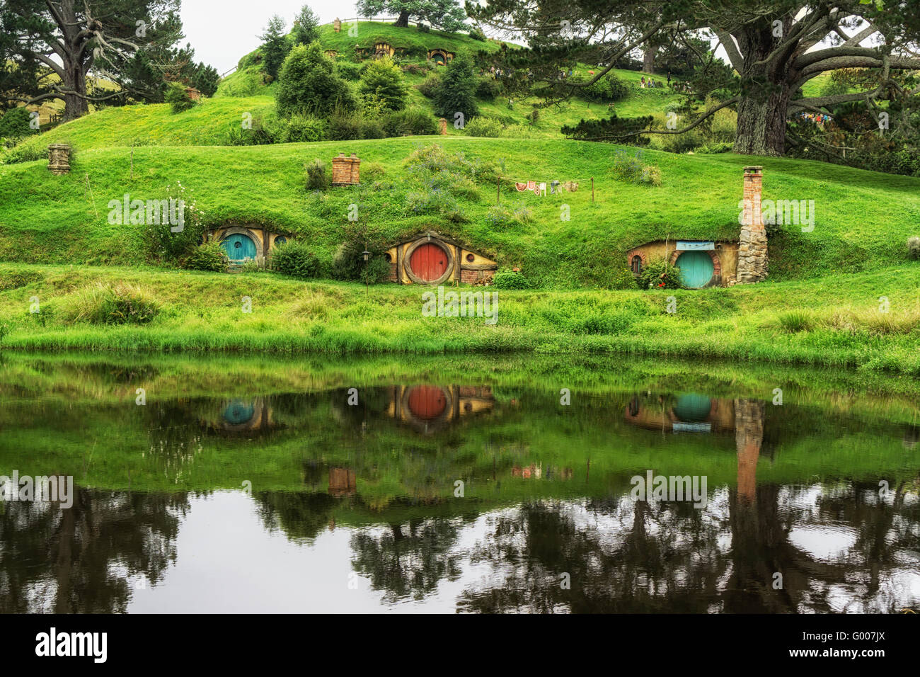 hobbiton movie set Stock Photo - Alamy