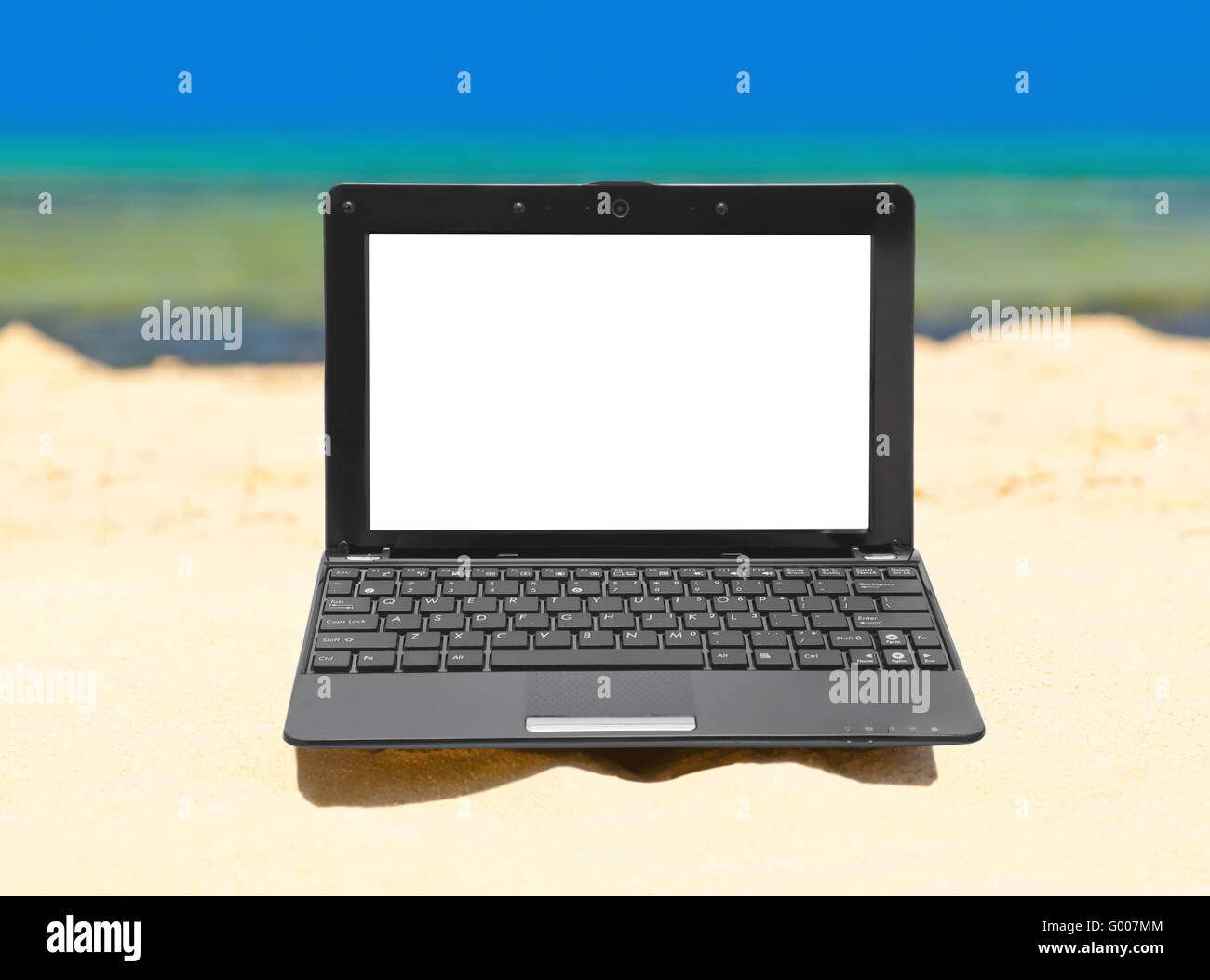 Notebook on beach Stock Photo - Alamy