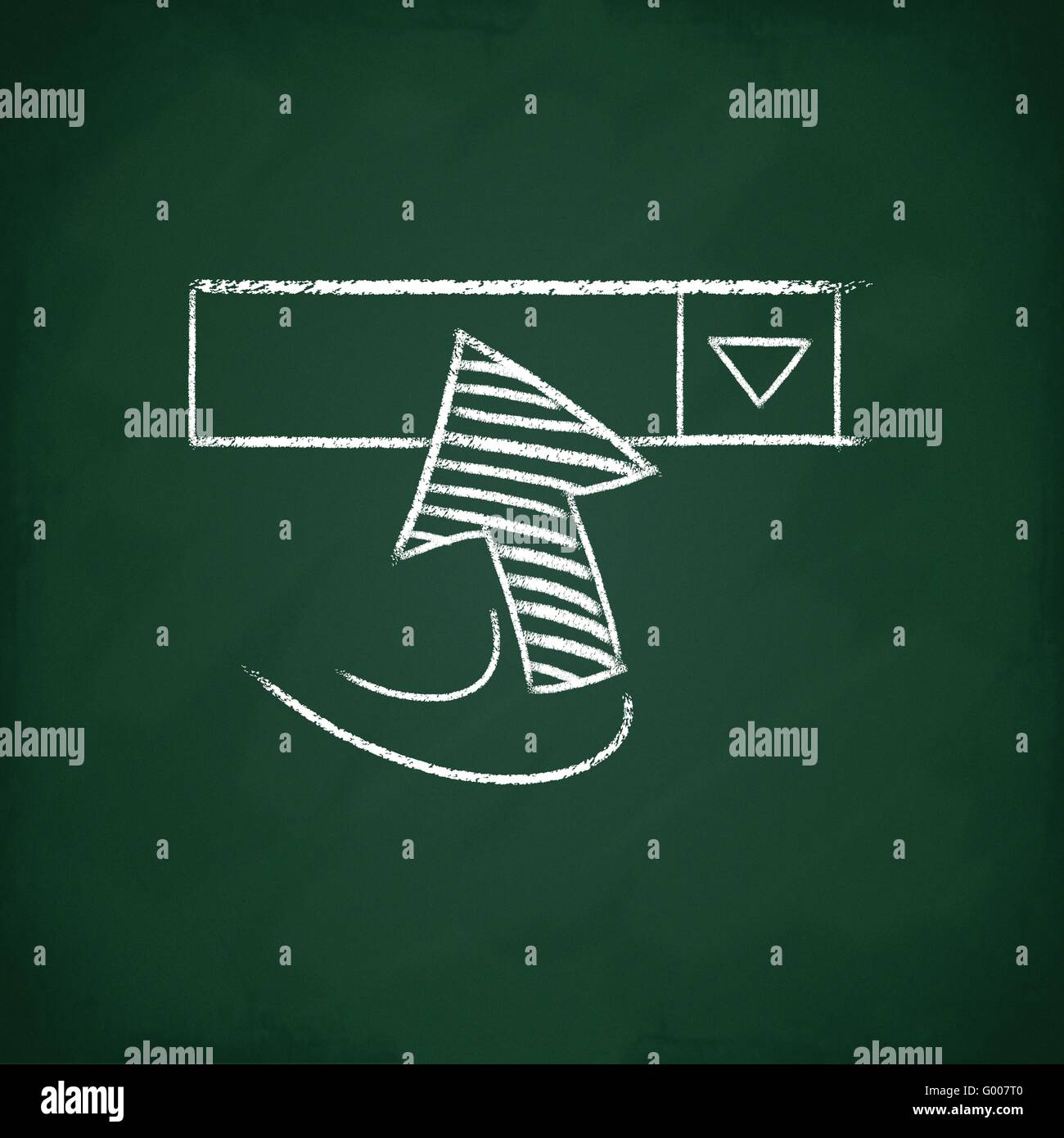 Blackboard icon hi-res stock photography and images - Alamy