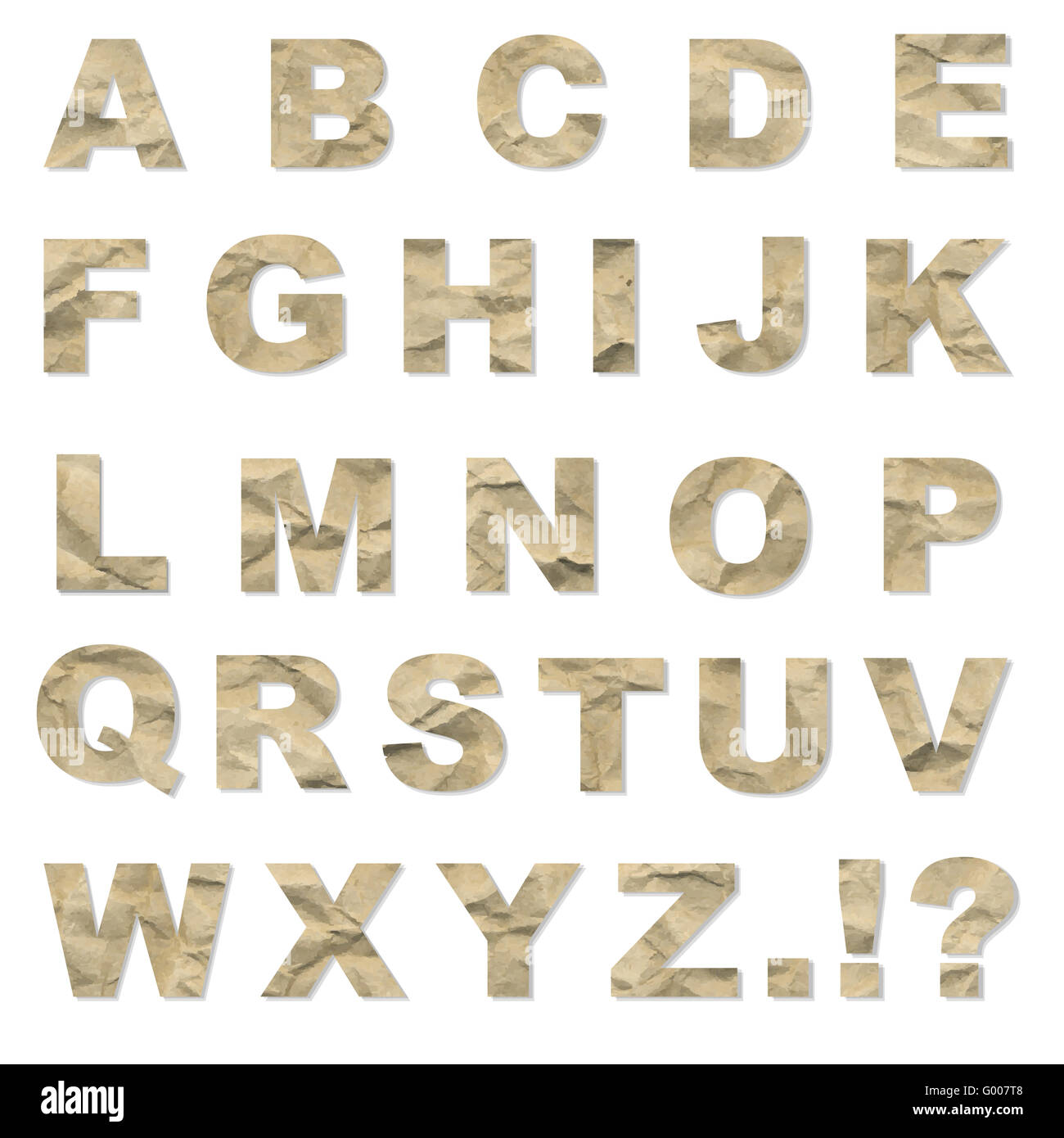 Alphabet paper hi-res stock photography and images - Alamy