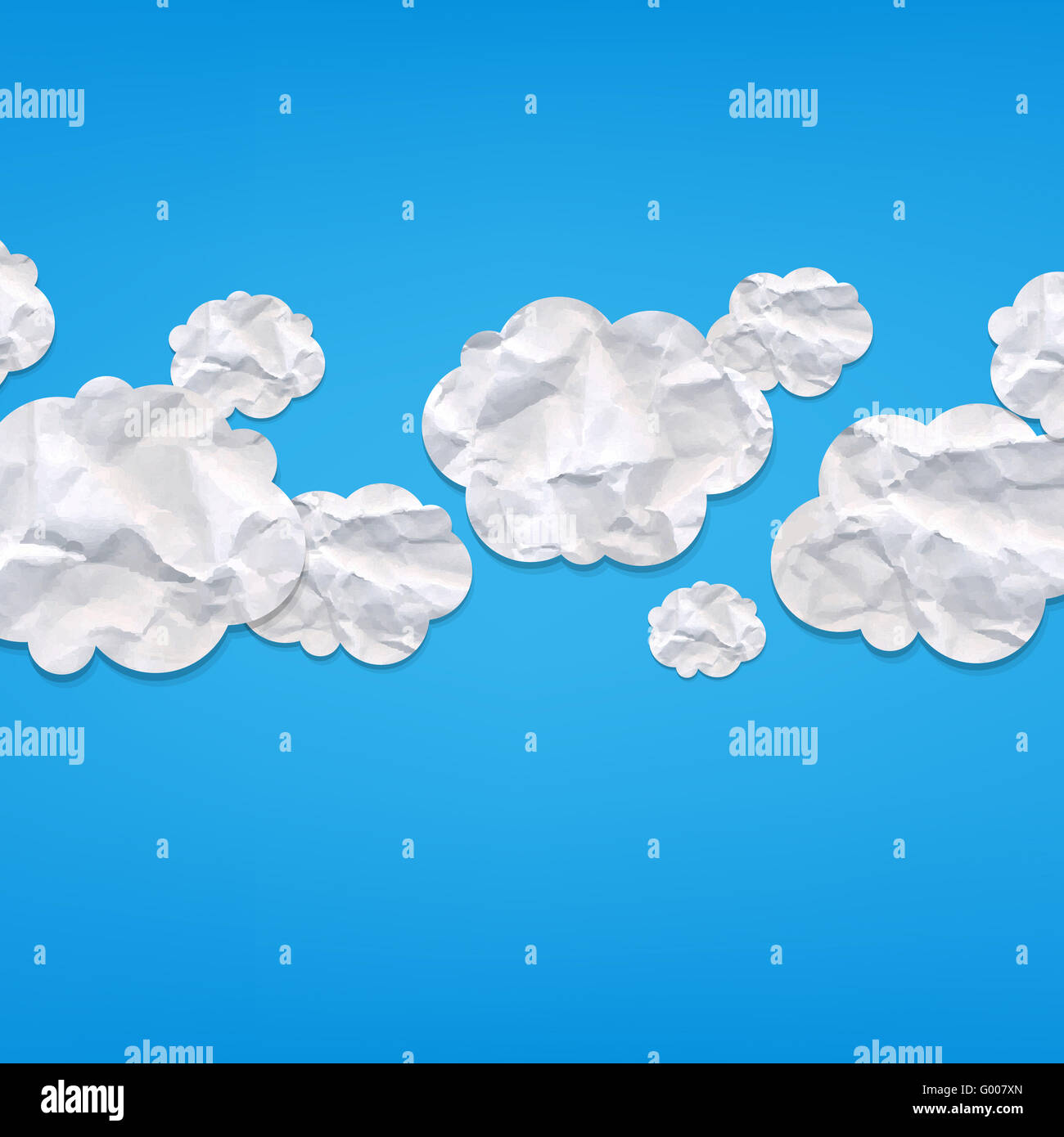 Clouds From Crushed Paper Stock Photo - Alamy