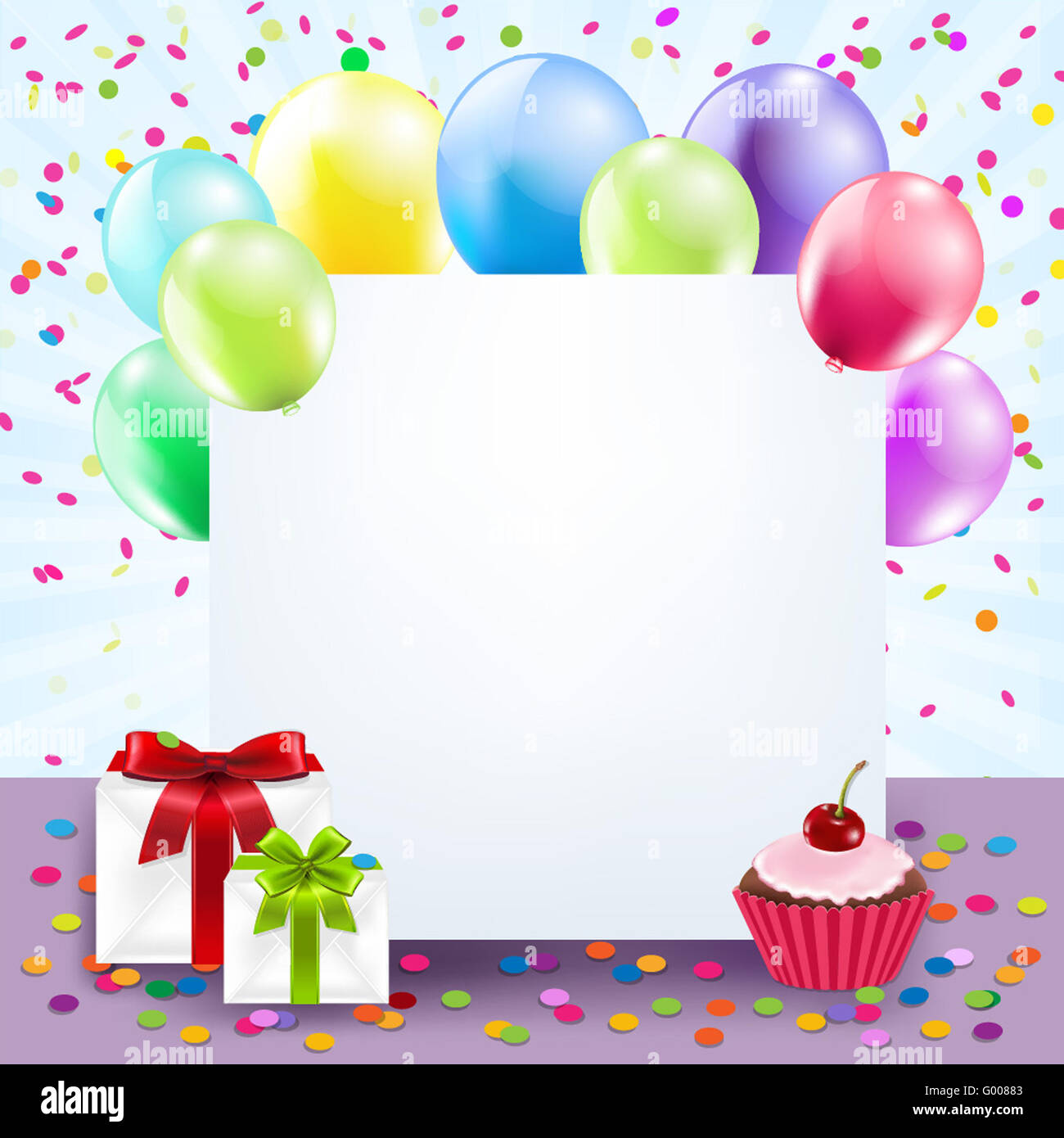 Colorful Birthday Card Stock Photo - Alamy