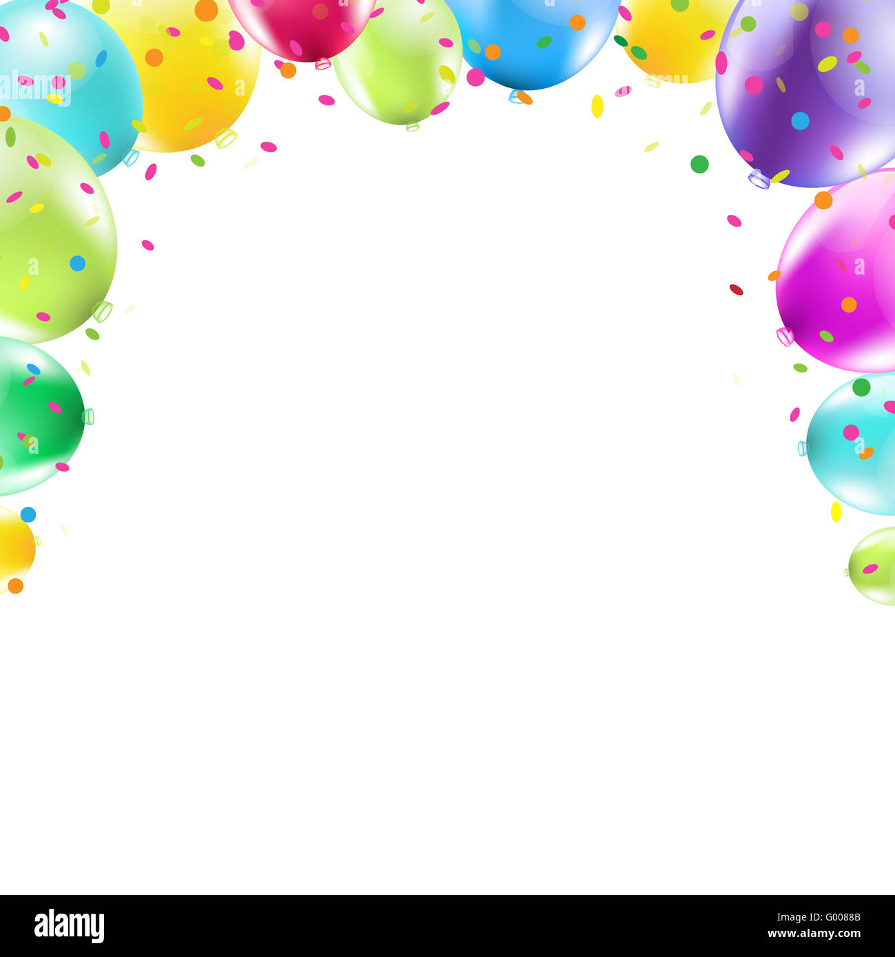 Balloons red celebration frame hi-res stock photography and images - Alamy